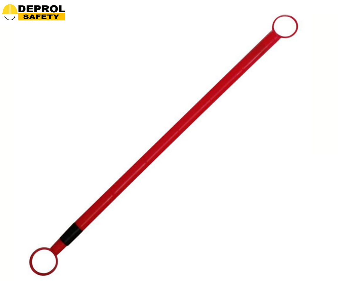 BARRA RETRÁCTIL DE PLÁSTICO DE 2.20 MTS ROJO – DEPROL SERVICES
